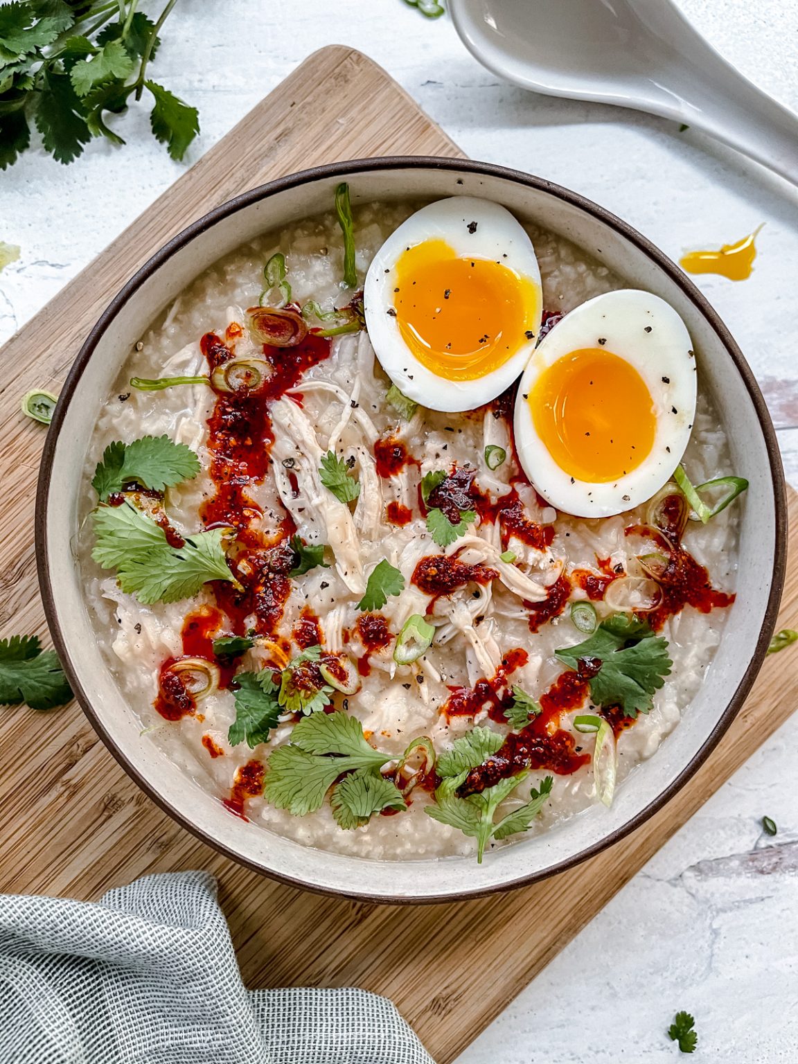 Instant Pot Chao Ga (Vietnamese Rice Porridge) - Balance With Jess