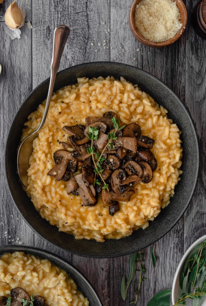 Pumpkin and Mushroom Risotto - Balance With Jess