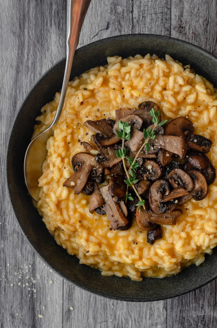 Pumpkin and Mushroom Risotto - Balance With Jess