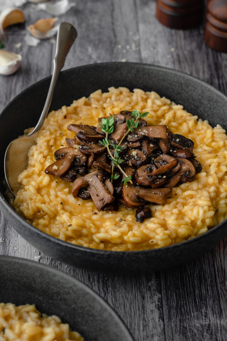 Pumpkin and Mushroom Risotto - Balance With Jess