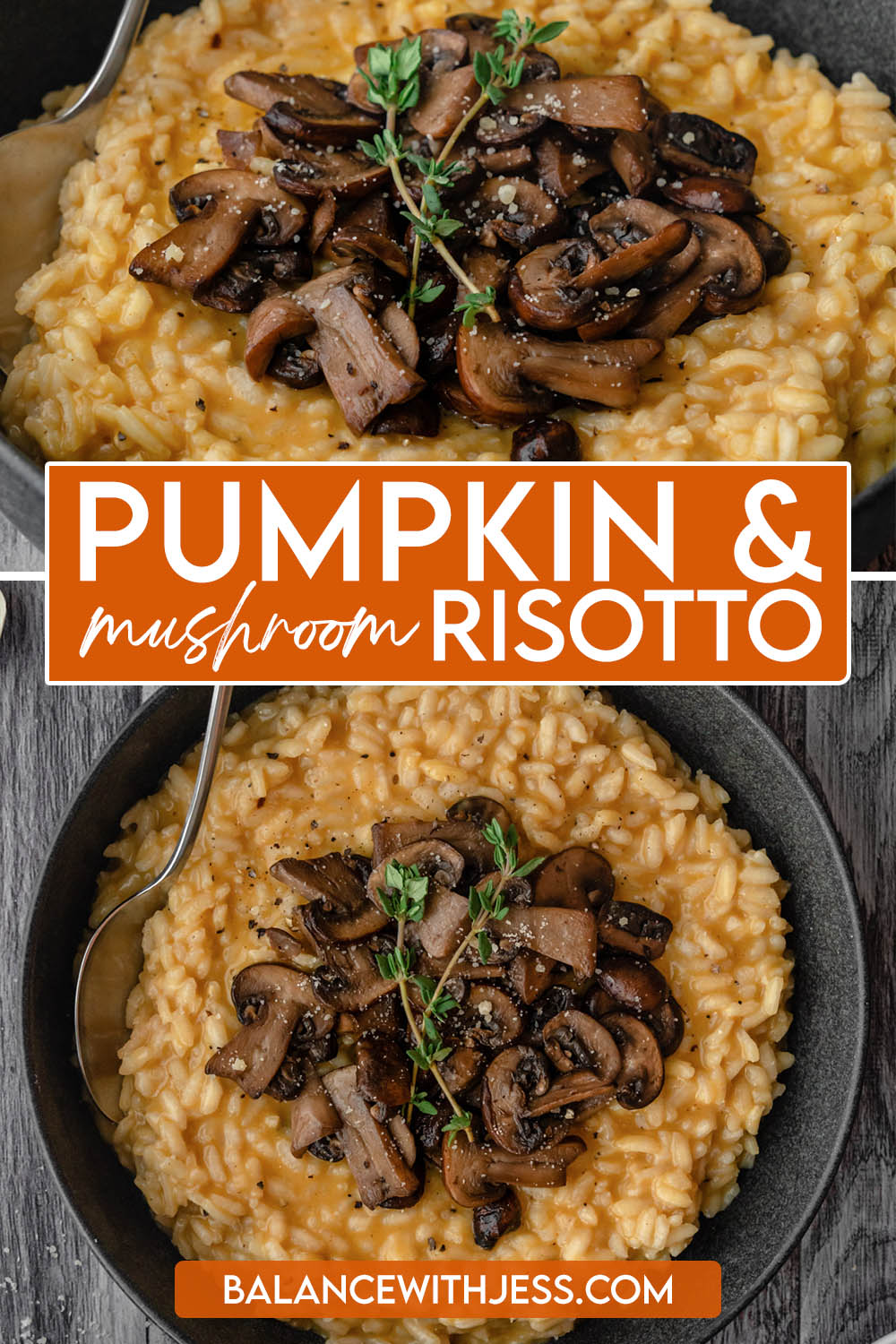 Pumpkin and Mushroom Risotto - Balance With Jess