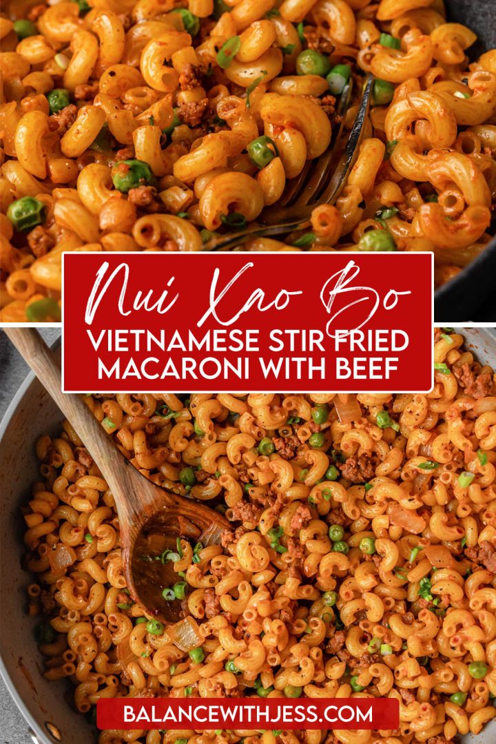 Vietnamese Stir Fried Macaroni with Beef (Nui Xao Bo) - Balance With Jess