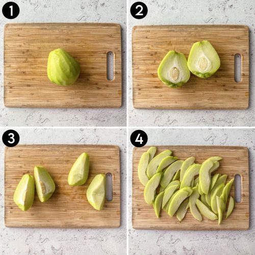 Vietnamese Chayote Squash with Beef (Su Su Xao Thit Bo) - Balance With Jess