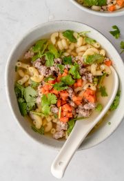 Vietnamese Macaroni Soup with Pork (Sup Nui) - Balance With Jess