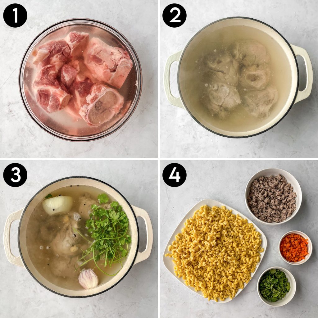 Vietnamese Macaroni Soup with Pork (Sup Nui) - Balance With Jess