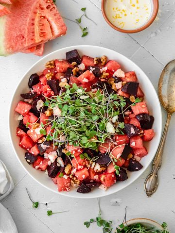 Watermelon Beet Salad - Balance With Jess