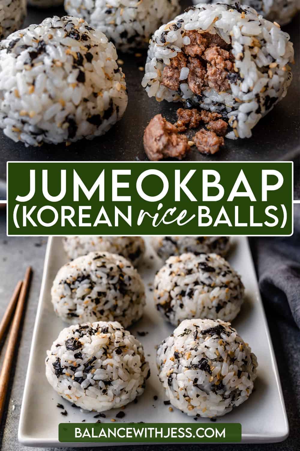 Jumeokbap (Korean Rice Balls) - Balance With Jess