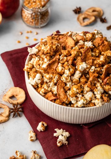The Best Caramel Apple Popcorn - Balance With Jess