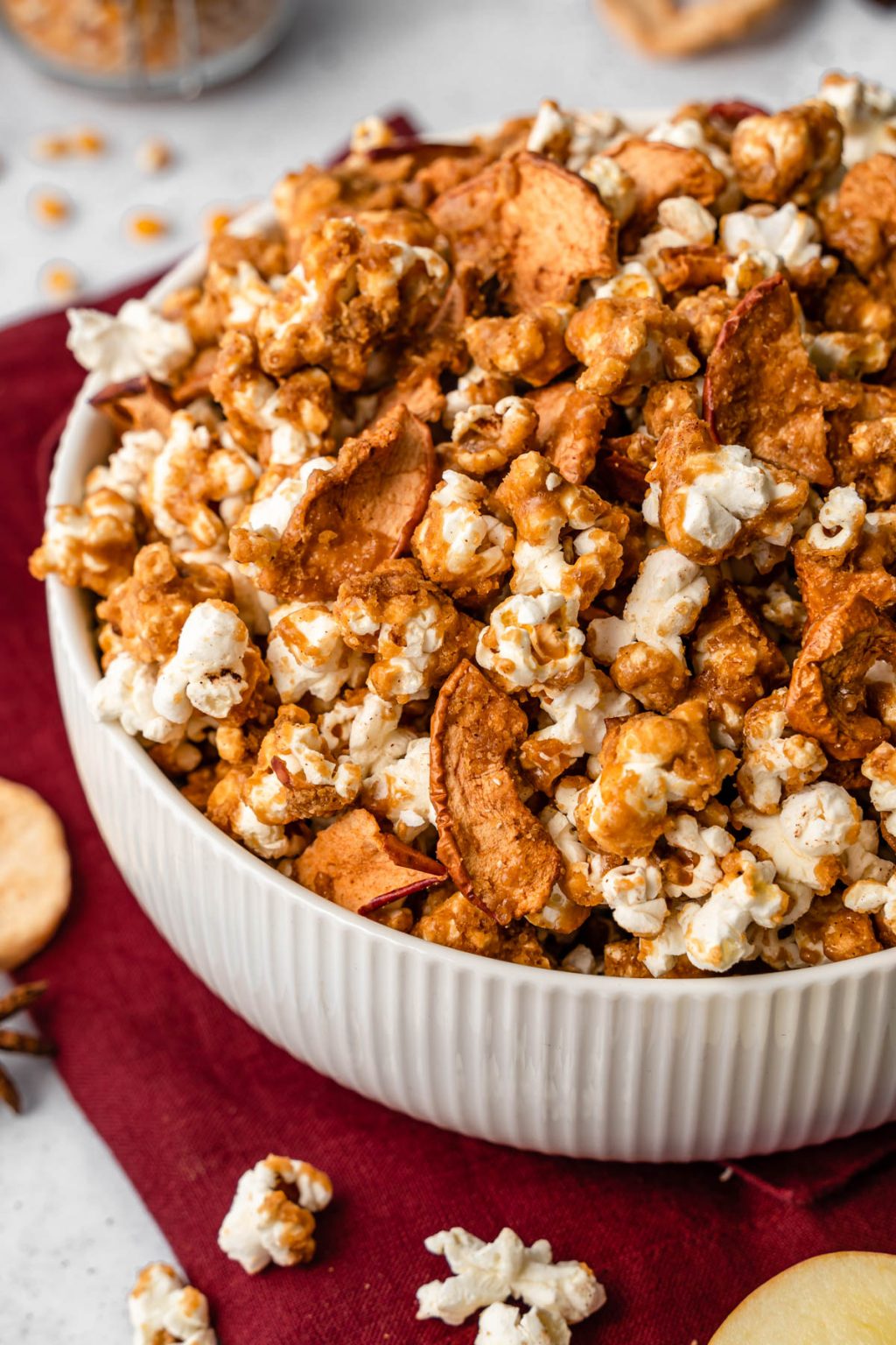 The Best Caramel Apple Popcorn - Balance With Jess