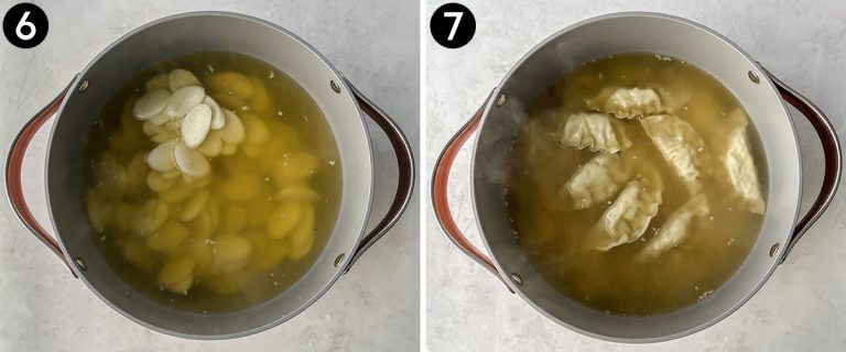 Dduk Mandu Guk (Korean Rice Cake and Dumpling Soup) - Balance With Jess