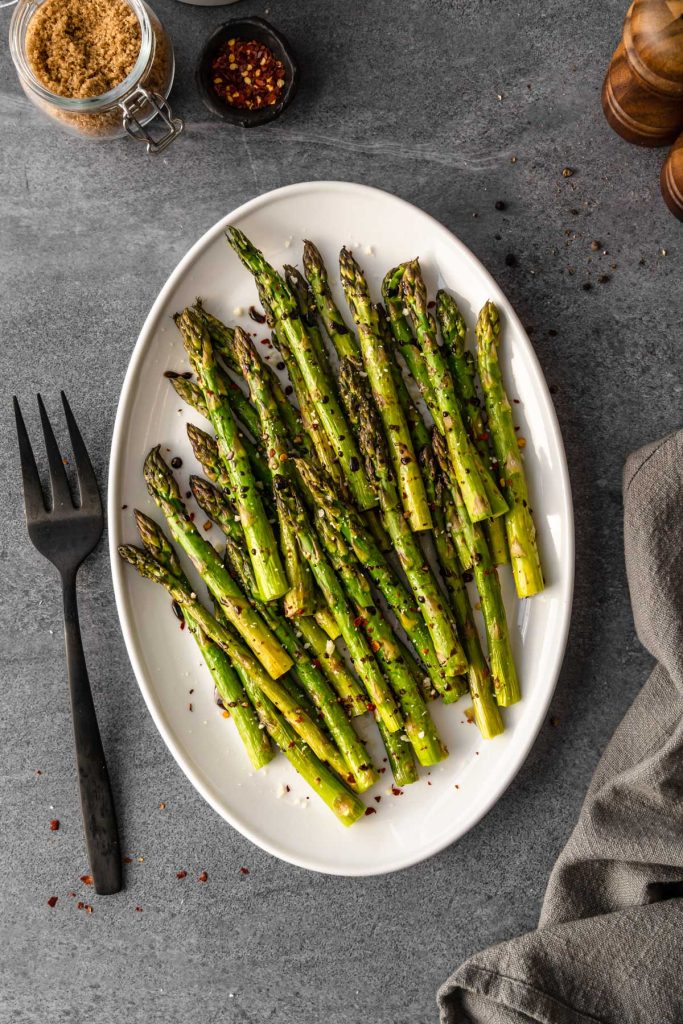 Roasted Asparagus with Balsamic Glaze - Balance With Jess