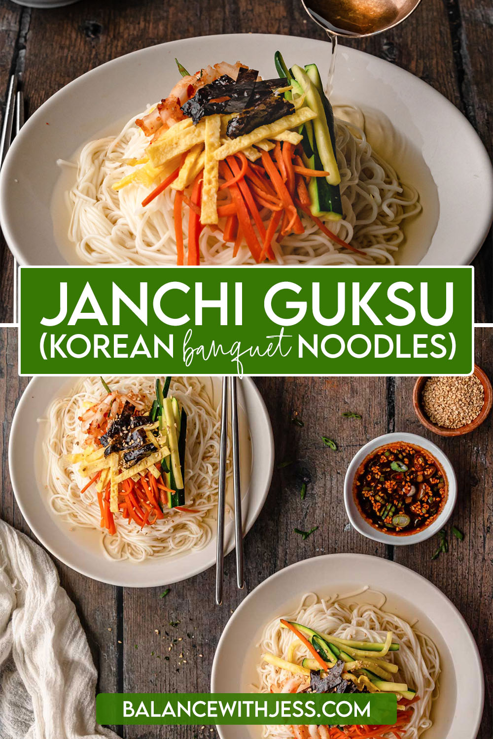 Janchi Guksu (Korean Banquet Noodles) - Balance With Jess