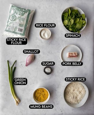 Xôi Khúc (Vietnamese Sticky Rice and Spinach Balls) - Balance With Jess