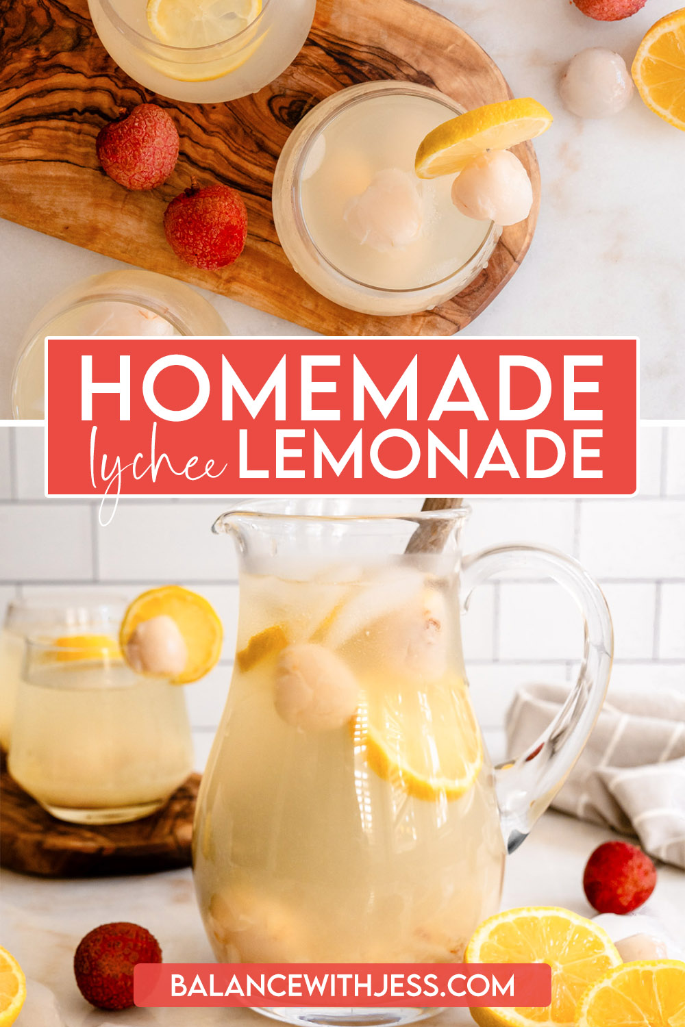 The Best Lychee Lemonade - Balance With Jess
