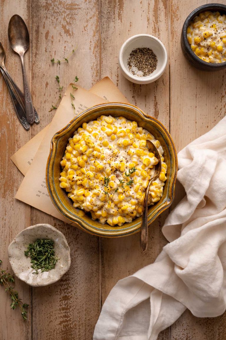 Truffle Creamed Corn - Balance With Jess